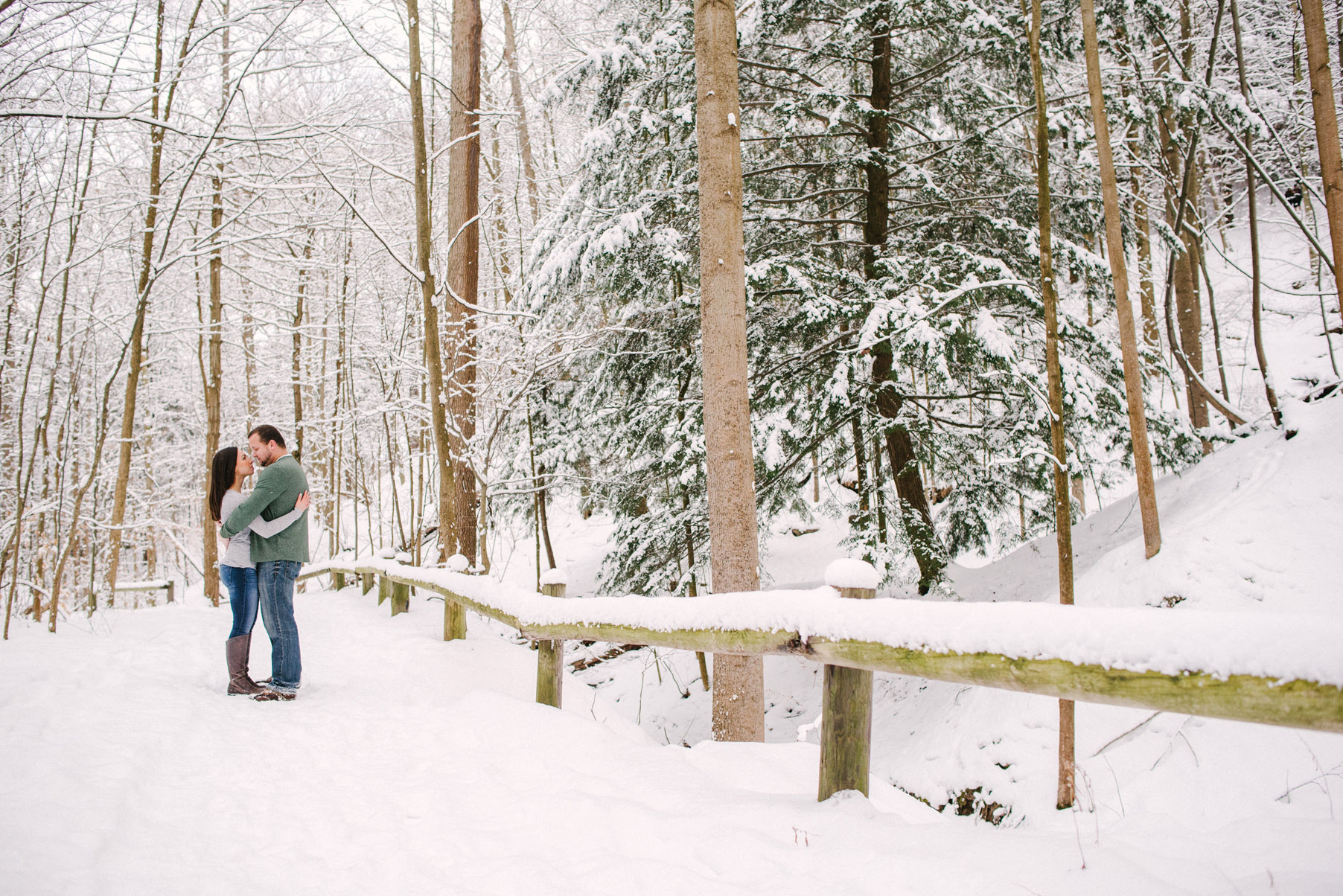 Winter wonderland Engagement Session at Squire’s Castle » EM Event ...