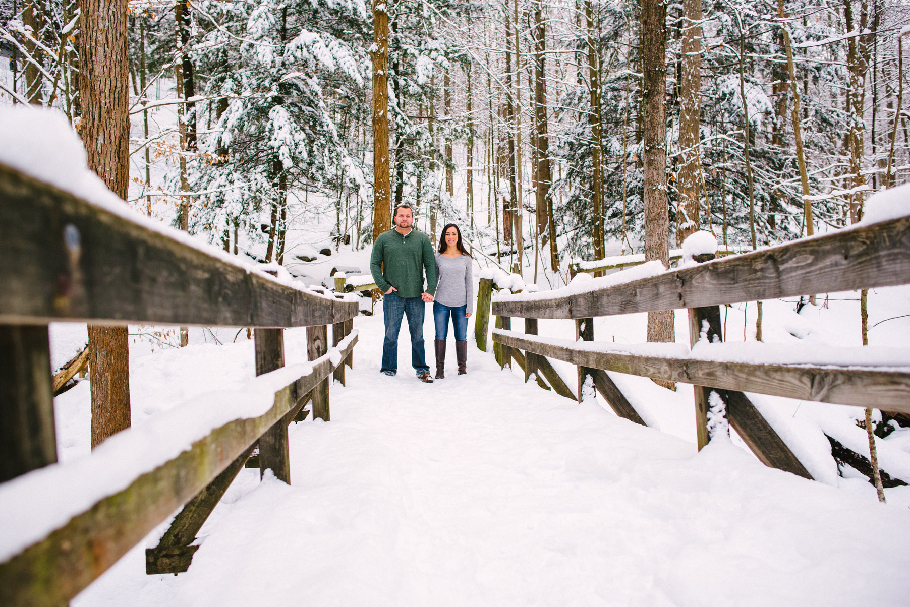 Winter wonderland Engagement Session at Squire’s Castle » EM Event ...